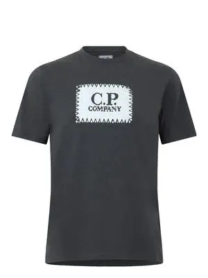 C.P. COMPANY Block Logo Regular Fit T-shirt - Black