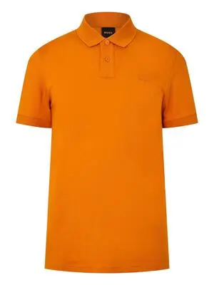 Hugo Boss Solid Color Polo Shirt - Orange