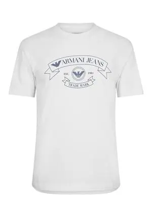 Emporio Armani Simple Crew Neck Shortsleeve Top - No