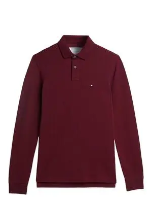 Tommy Hilfiger Long Sleeve Polo Shirt - Brown