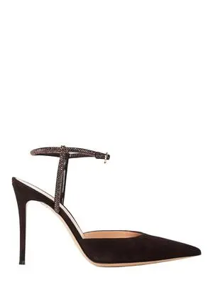GIANVITO ROSSI Suede Stiletto Pumps - Black