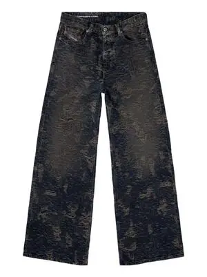 DIESEL® Diesel Vintage Jacquard Wide-Leg Jeans