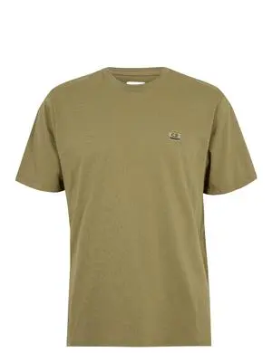 C.P. COMPANY Simple Crew Neck ShortSleeve Top Green
