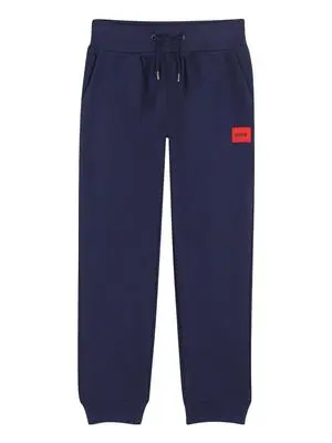 Hugo Boss Closed Fleece Joggers - Blue