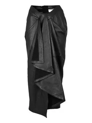 Givenchy High-waisted Fitted Leather Pencil Skirt - Black