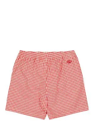 Gucci Gingham Check Shorts - Red