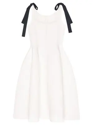 Givenchy Midi Dress With Bow Detail - White