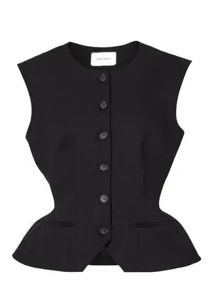 MAGDA BUTRYM Magda Butrym Silk And Cashmere-Blend Crepe Vest