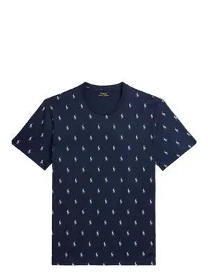 Polo Ralph Lauren All Over Pony Cotton Short Sleeve T-shirt - No