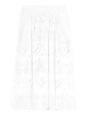 Etro Cotton-blend Poplin Midi Skirt - No