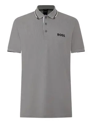 Hugo Boss Solid Polo Shirt - Silver