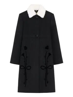 VALENTINO Valentino Embroidered Draped Coat