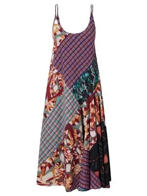 Dries Van Noten Printed Georgette Midi Dress - Multicolor