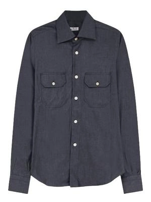 Kiton Pocketed Shirt - Black
