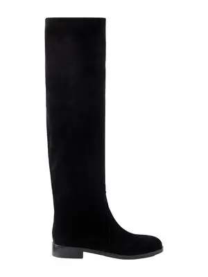 GIANVITO ROSSI Gianvito Rossi Black Suede Over-the-Knee Boots Black