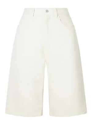 Auralee Silk-denim Culottes - White