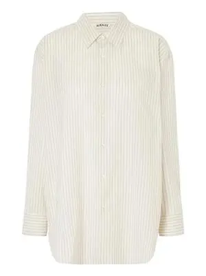 Auralee Striped Wool Shirt - No