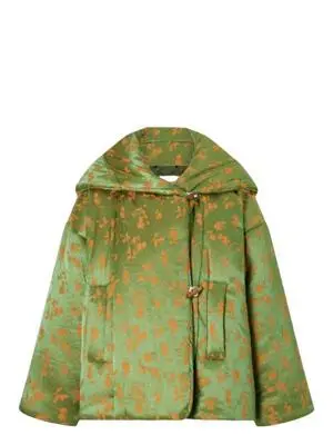 Dries Van Noten Dries Van Noten Jacquard Down Jacket Green