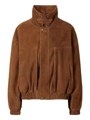 Magda Butrym Suede Biker Jacket - Brown