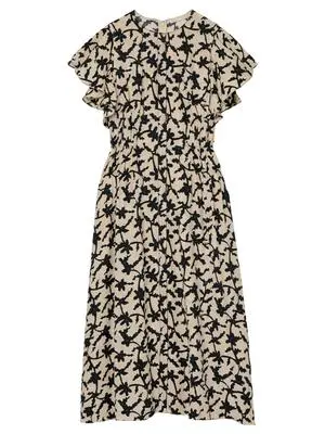 Ulla Johnson Printed Crepe Midi Dress - No