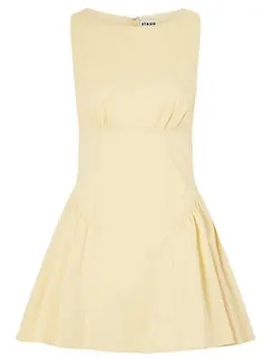 Staud Sleeveless Mini Dress - Nude