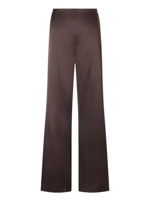 STAUD Staud Wide Leg Trousers With Cuffed Hem