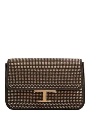 TOD'S Tod's Embellished Flap Shoulder Bag Brown