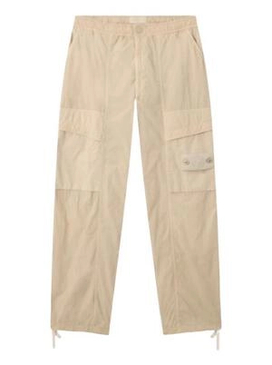 Stone Island Cargo Trousers With Snap Pockets - Light Brown