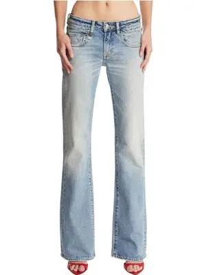 R13 Belt-loop Jeans - Blue