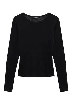 ANINE BING Sylvie Long Sleeve T-shirt - Black