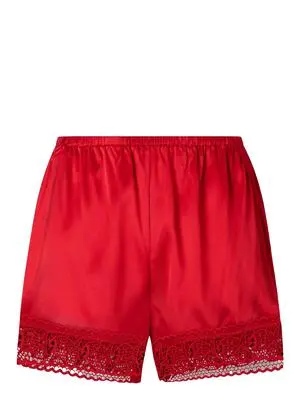STAUD Staud Da Adolfo Silk Shorts