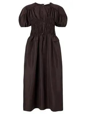Cecilie Bahnsen Short Sleeve Fitted Dress - Black