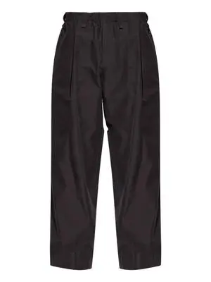 Issey Miyake Pleated Elasticated-waist Trousers - Brown