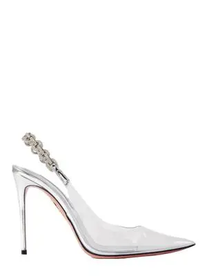 AQUAZZURA Embellished Pvc Slingback Pumps - No