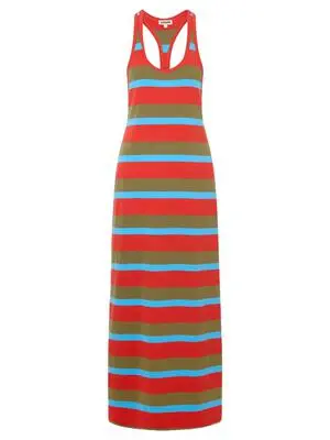 Staud Encino Striped Maxi Dress - Multi-color