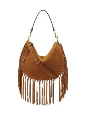 ISABEL MARANT ÉTOILE Isabel Marant Suede Shoulder Bag With Fringe Details