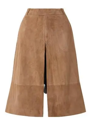 ARMA Suede Color-block Shorts - Brown