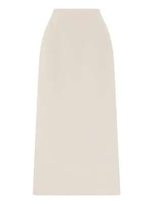 Wardrobe.NYC Wool Maxi Skirt - Sand-colored
