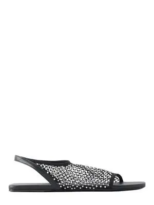 Christopher Esber Minette Crystal-embellished Leather Sandals - Black