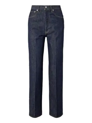 AURALEE Auralee High-Rise Straight-Leg Jeans