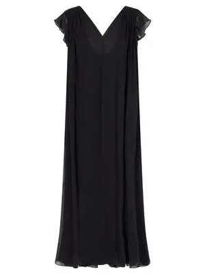 ERES ERES Shirred Muslin Maxi Dress Black