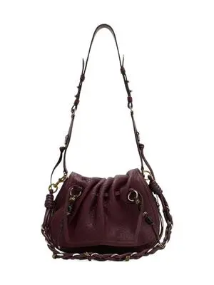 Isabel Marant Étoile Ruched Leather Bag - Black