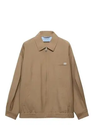 Prada Mohair Wool Blouson Jacket - Hazelnut