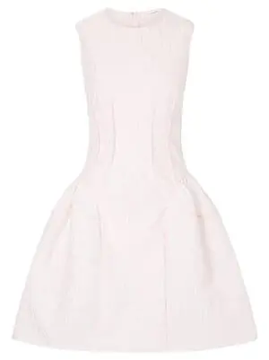 Cecilie Bahnsen Patchwork Midi Dress - White