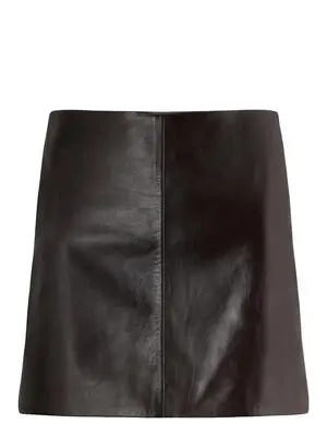 ARMA Melody Leather Mini Skirt - No