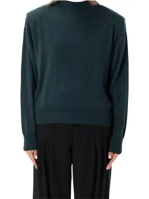 THE FRANKIE SHOP Rue Padded High Neck Sweater - Green