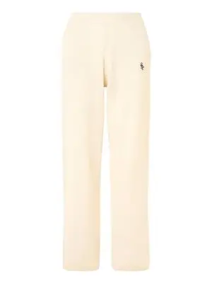 SPORTY  RICH Sporty & Rich Cashmere & Wool-blend Track Pants - Beige