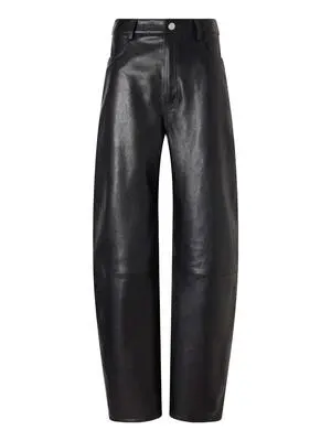 ARMA Arma Leather Wide-Leg Trousers