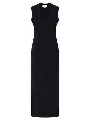 STELLA MCCARTNEY Stella McCartney Ribbed Trim Jersey Midi Dress