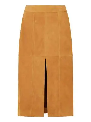 Ulla Johnson Orion Suede Midi Skirt - No